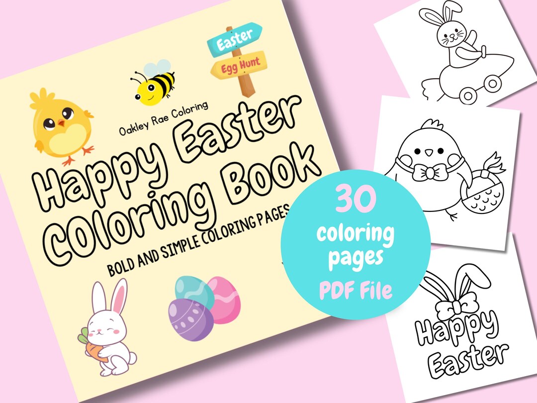 Coloring Pages for Kids Easter Coloring Books for Kids Easter Easy ...
