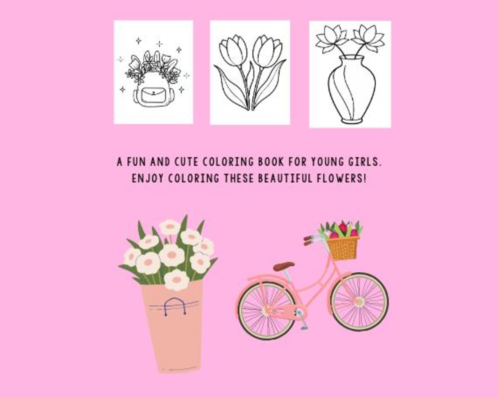 Printable Bold and Easy Flower Coloring Book Printable Activities ...