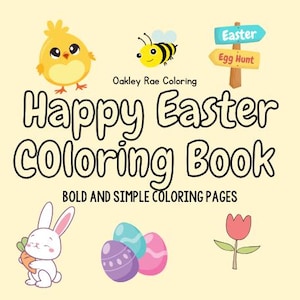 Printable Easter Coloring Books for Kids Coloring Activity Book Easter ...