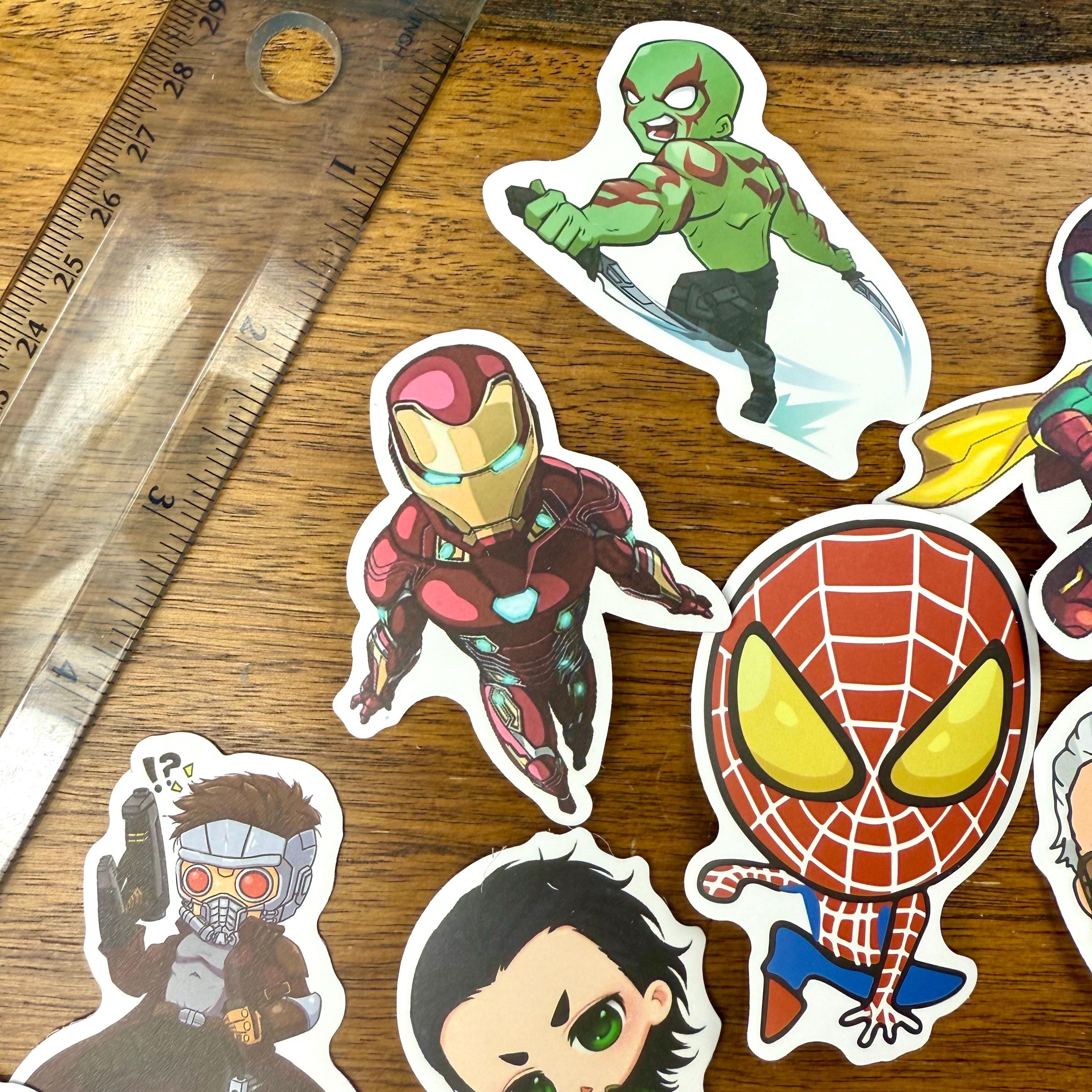 10 Random Superhero Stickers - Diary Stickers / Journaling Stickers ...
