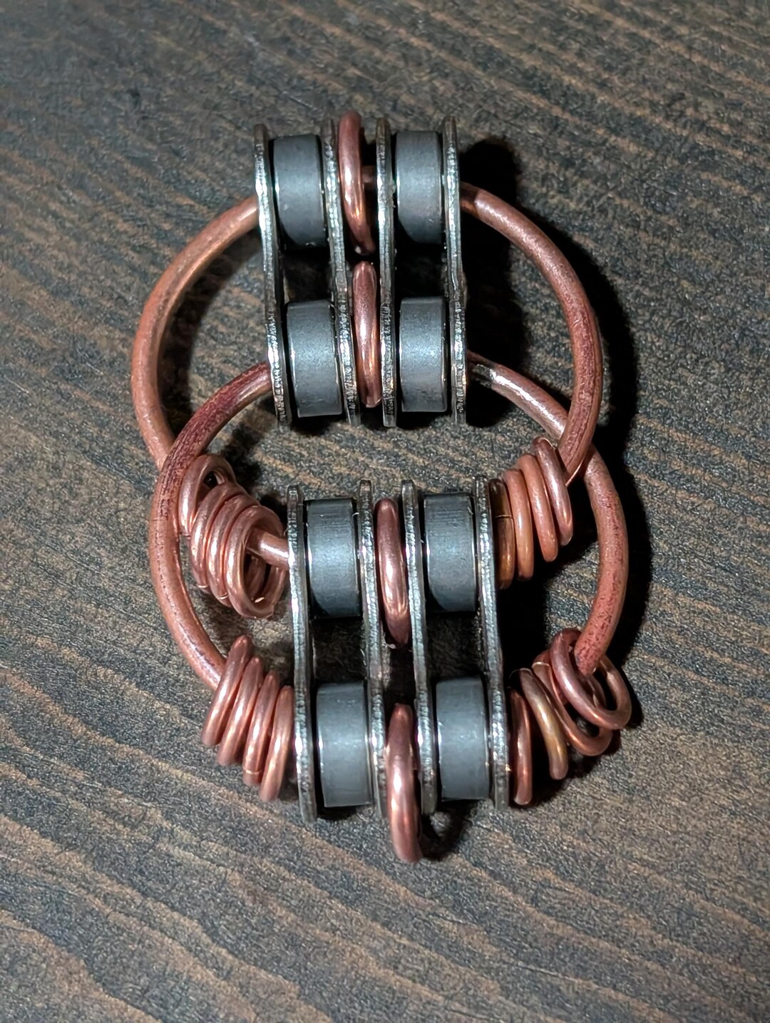 Bike Chain Link Fidget Spinner Sensory Toy Chainmail Anti-stress ...