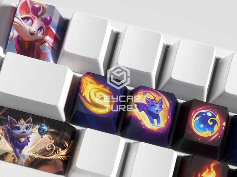 Yuumi League of Legends Artisan Keycaps Magical Keyboard Upgrade ...