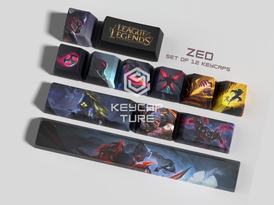 Zed-inspired Artisan Keycaps Embrace the Shadows Gift Idea for League ...