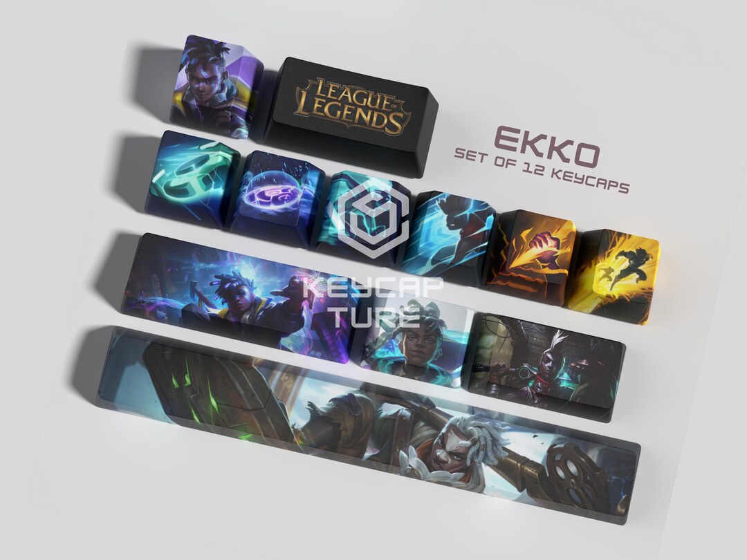 Ekko Keycaps Set Arcane League of Legends Artisan Keycaps for ...
