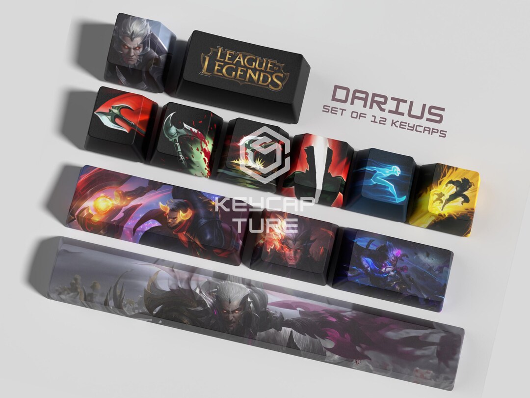 Darius Keycaps Set League of Legends Artisan Keycaps for Mechanical ...