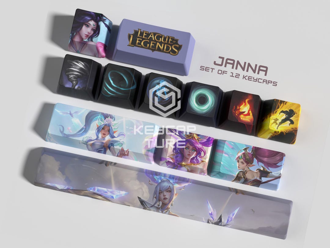Janna-inspired Artisan Keycaps Harness the Winds of Change League of ...