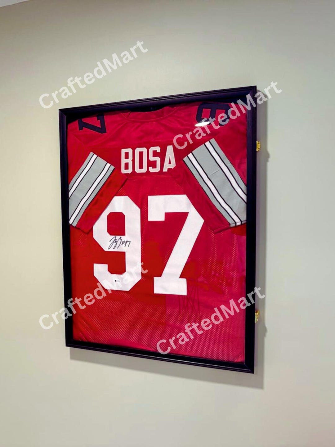 Wooden Jersey Frame Display Case Jersey Wall Display Sports Jersey ...