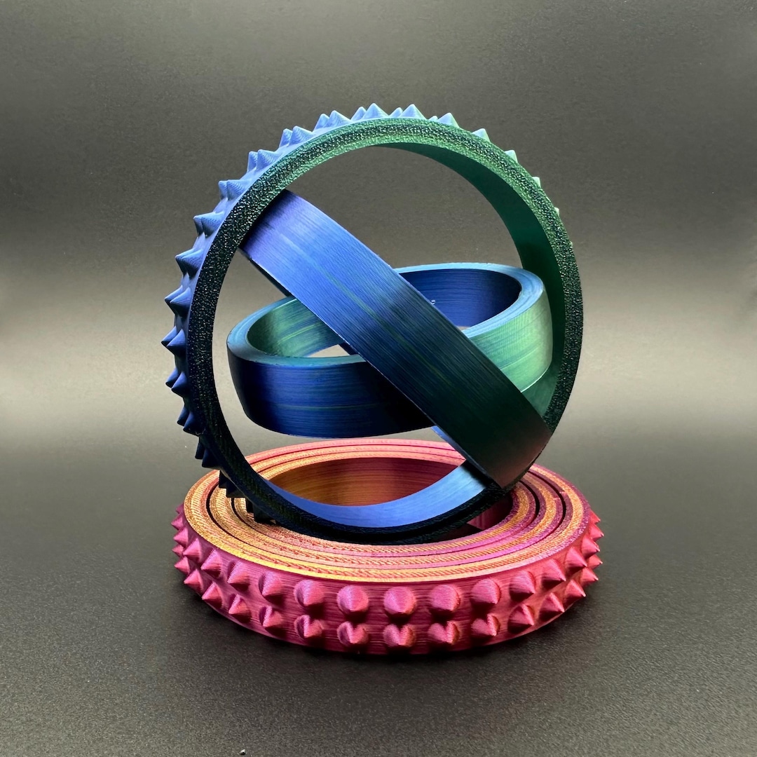 Spiky Gyro Fidget - 3D Printed Unique Desk Toy | Sensory or Stim Toy - Etsy