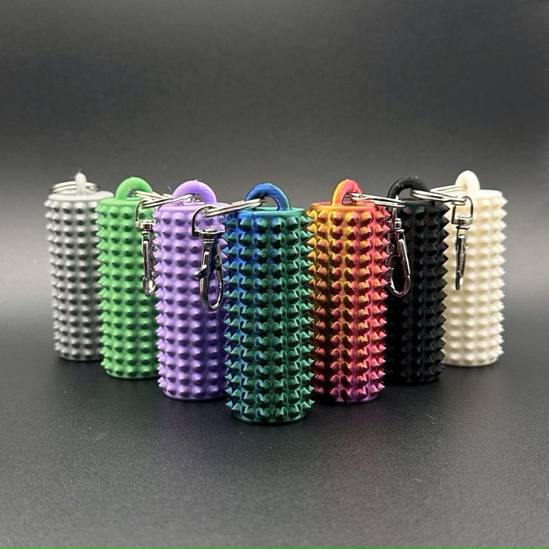 3D Print File: Spiky Fidget Keychain | Tactile Stim Toy | 3mf and Stl ...
