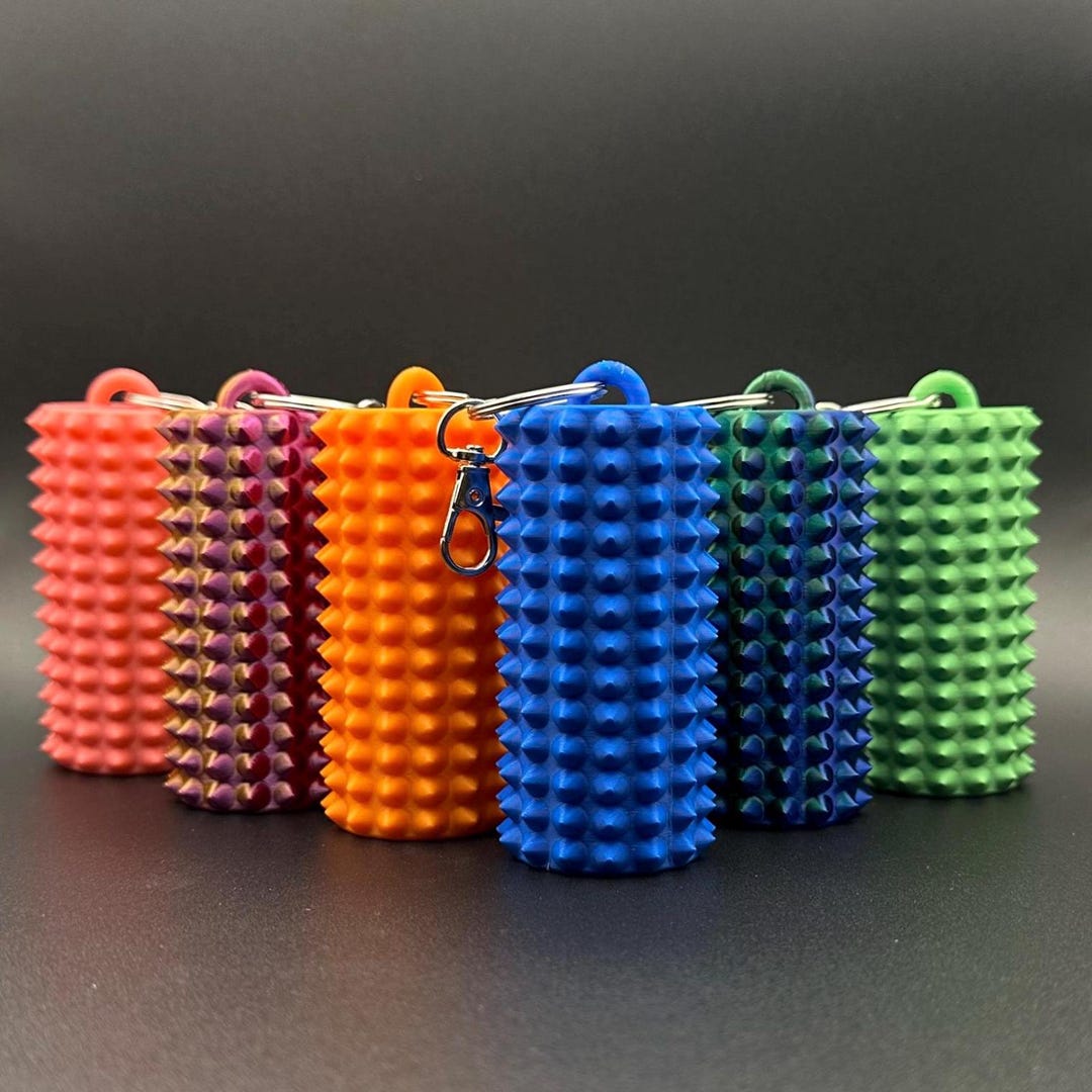 Spiky XL Keychain | 3D Printed Fidget Toy | Unique Stim Toys for Busy ...