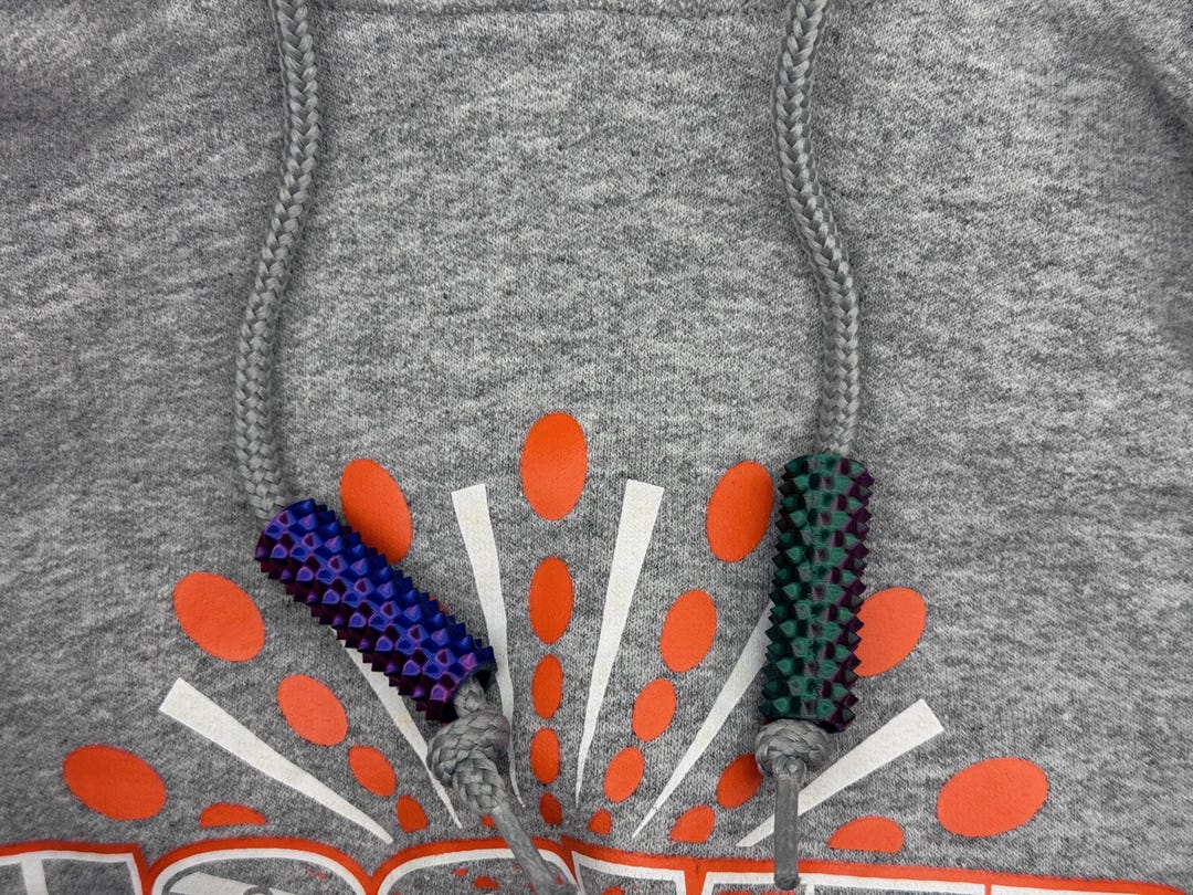 Spiky Roller Hoodie String Charm Pair – 3D Printed Fidget for Lanyards ...