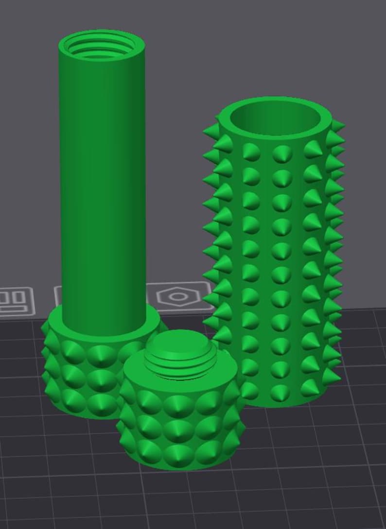3D Print File - Extra Spiky Fidget Spinner: Sensory Stim Toy (3mf and ...