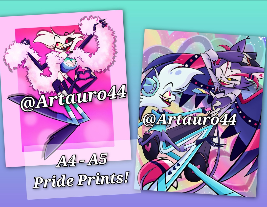 Huskerdust & Angel Dust Pride Prints - Etsy