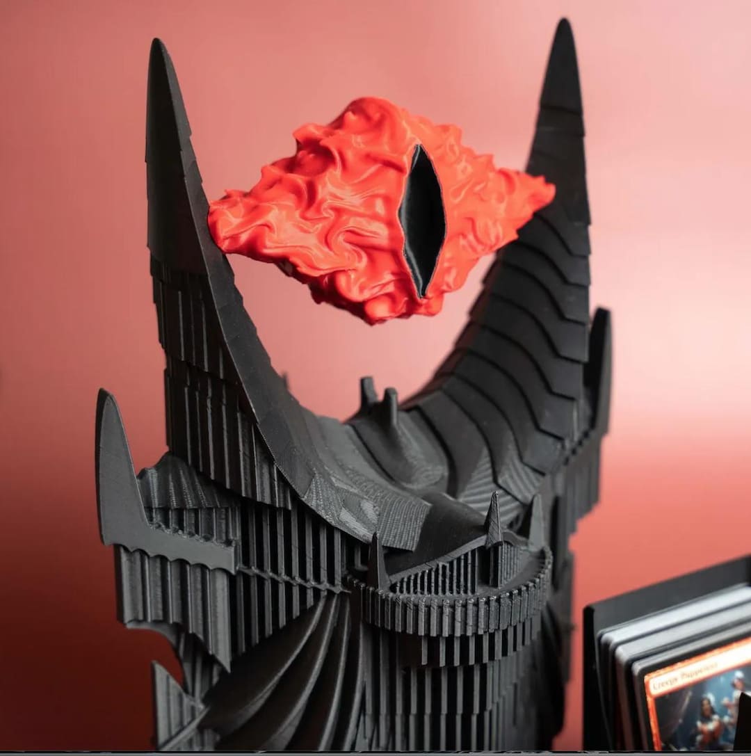 MTG LOTR Sauron Tower Deck Box | Compatible With Commander Decks | Lord ...