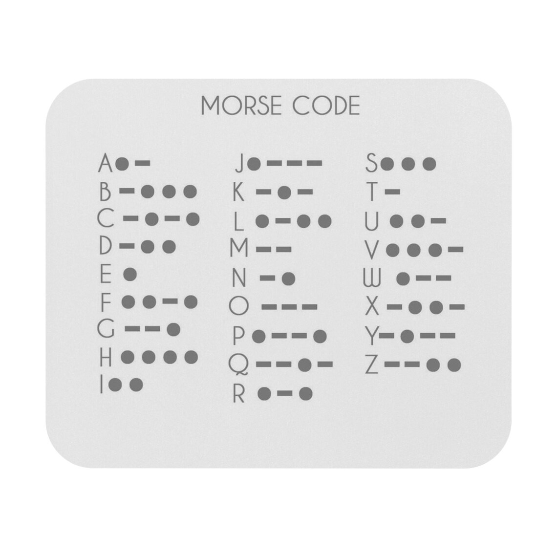 Morse Code Mouse Pad - Etsy