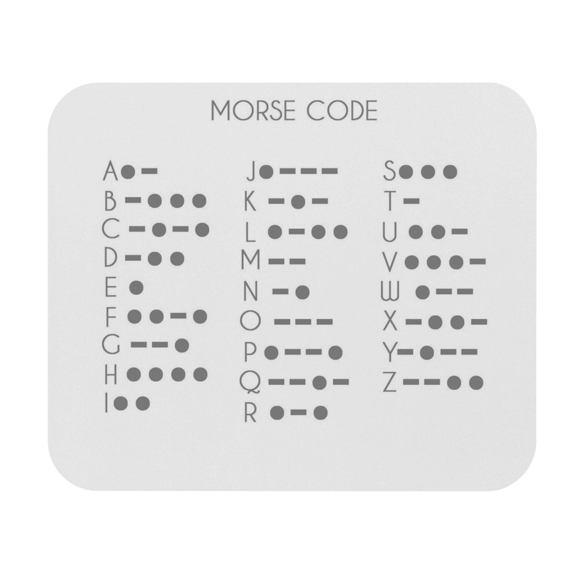 Morse Code Mouse Pad - Etsy