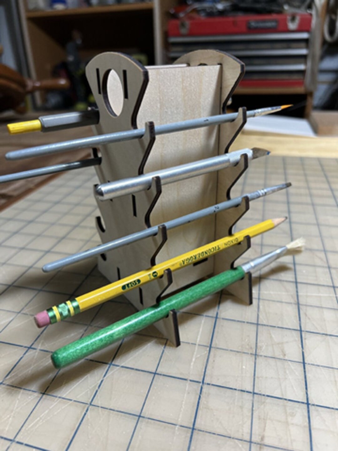 Paint Brush Rack - Etsy