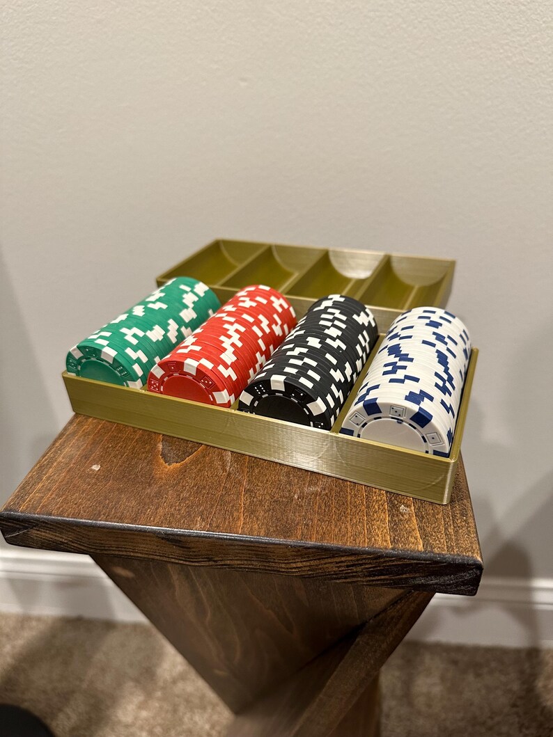 Poker Chip Caddy 100 Chips - 3D Print File - .STL - Etsy