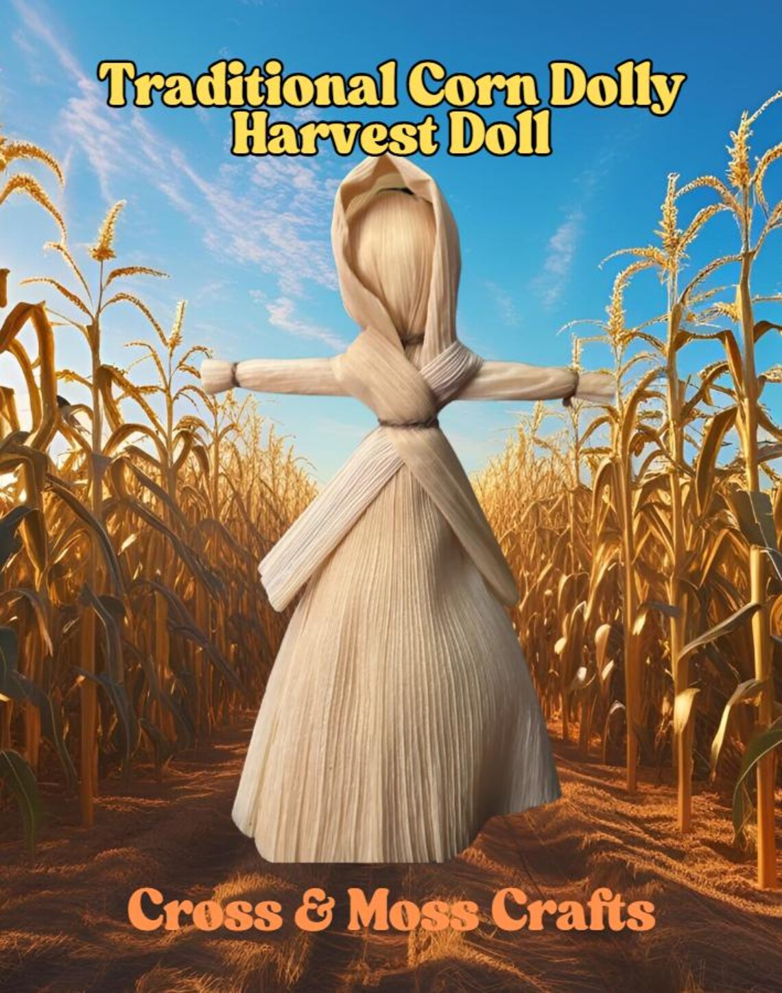 Traditional Corn Dolly Harvest Doll – Celtic Pagan Home Protection ...