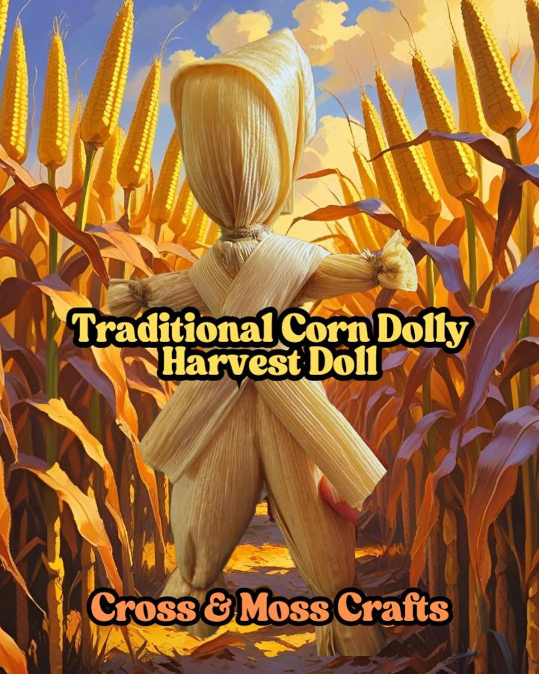 Traditional Irish Corn Doll Man – Wicker Harvest Guardian – Celtic ...