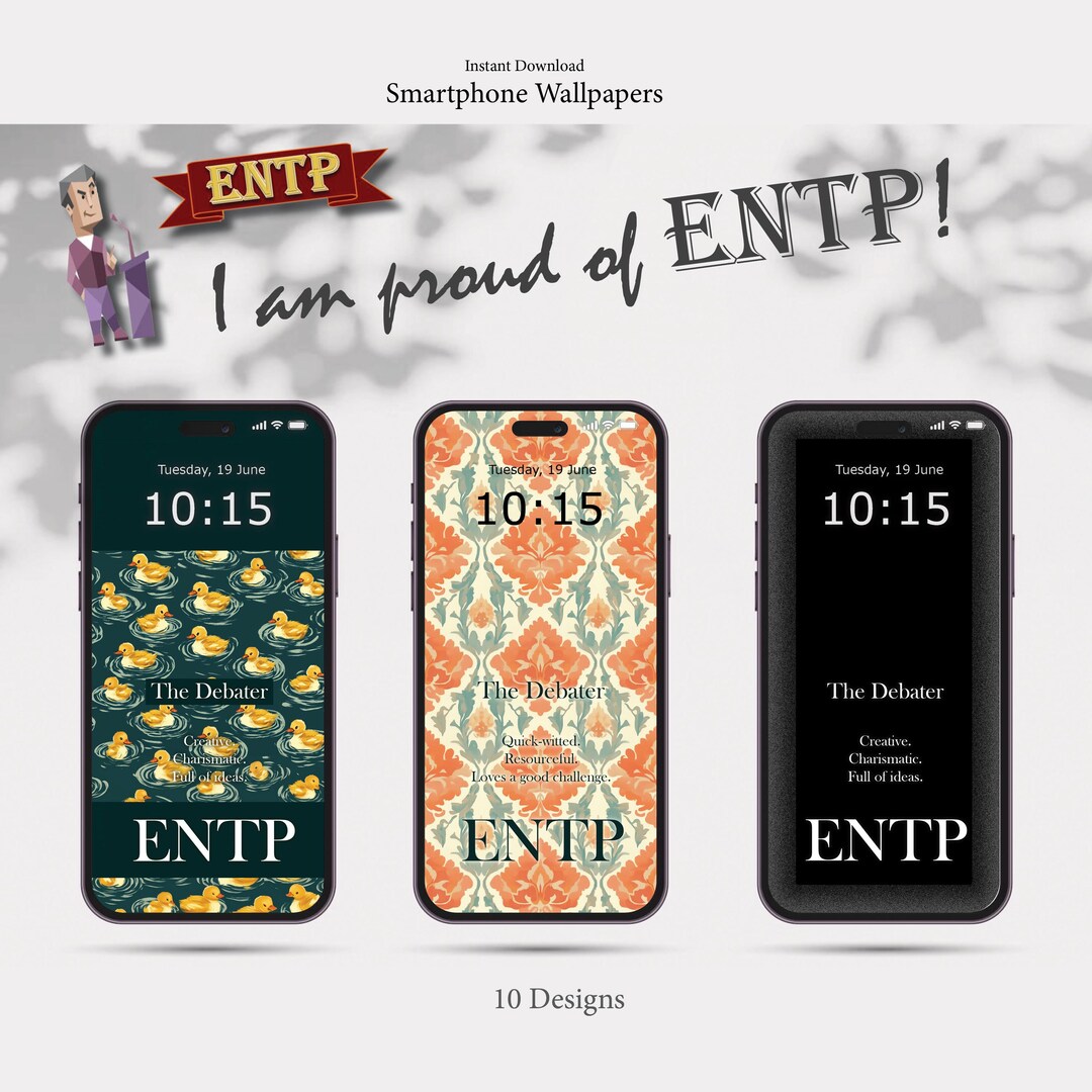 ENTP! - MBTI Smartphone Wallpapers, 10 Designs, Start a Fresh and Cool ...