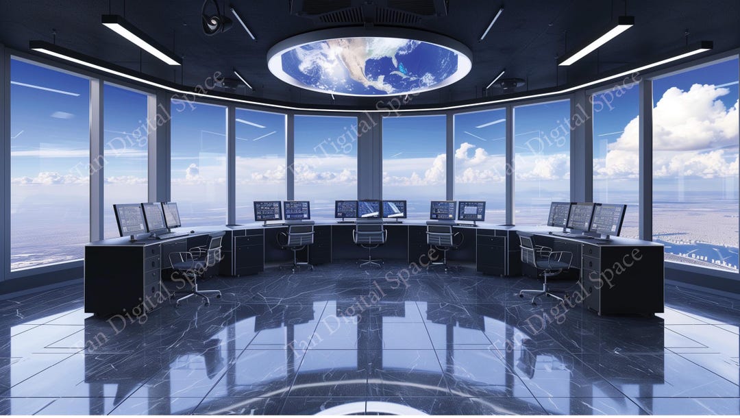 Space Station Office Virtual Background: Professional Meeting (instant ...