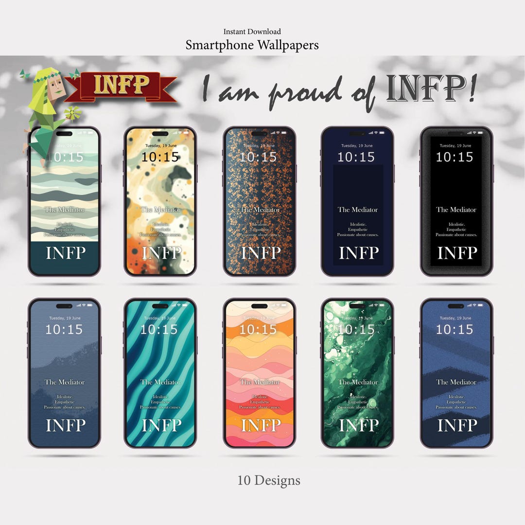 INFP! - MBTI Smartphone Wallpapers, 10 Designs, Start a Fresh and Cool ...