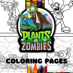 plants vs zombies coloring pages peashooter