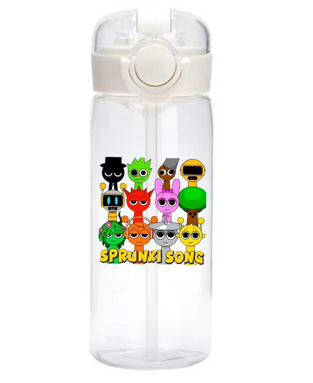 Kids Flip Top Cup W/straw Sprunki Kids Drink Cup Sprunki Song Sprunki ...