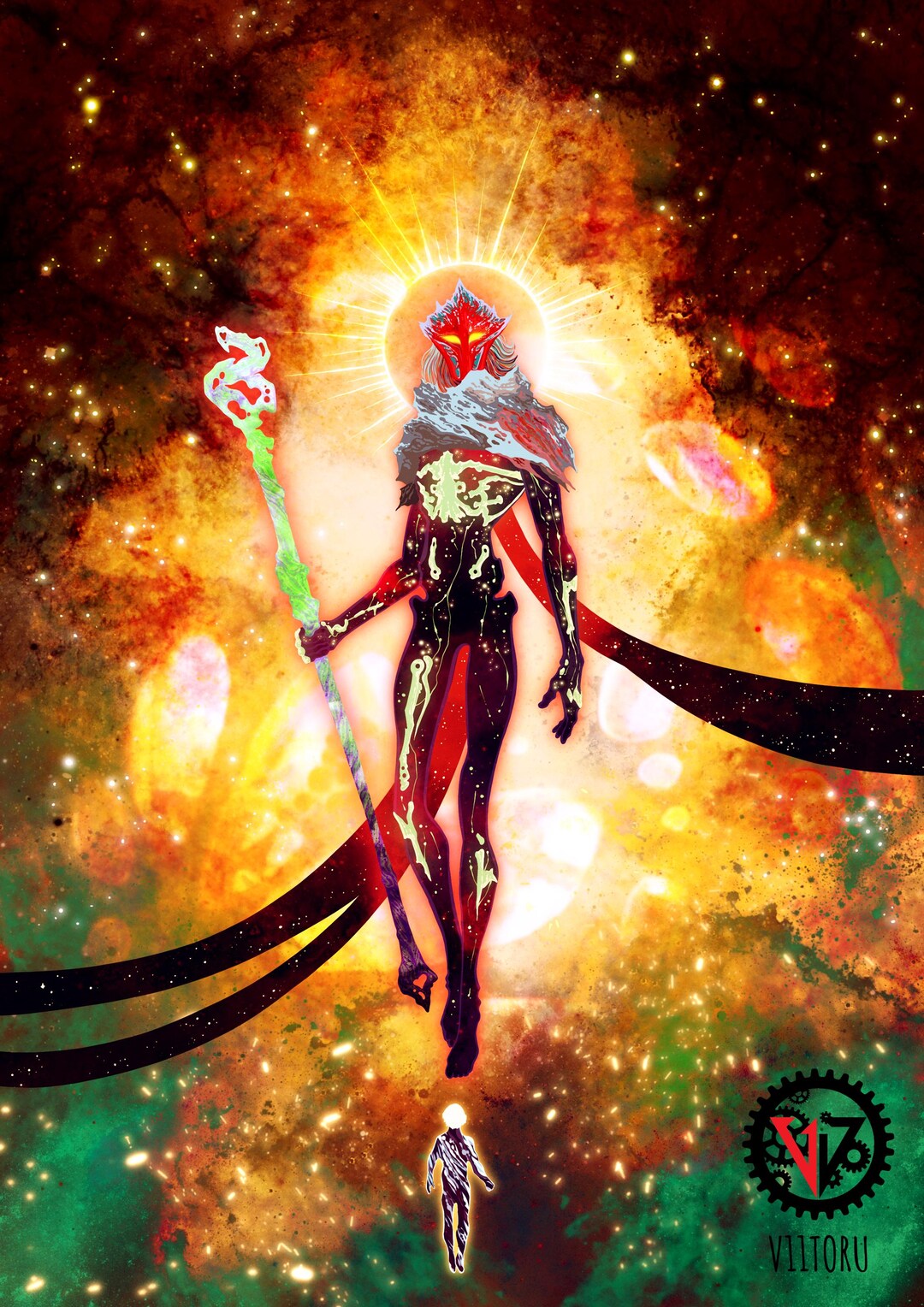 Arcane League of Legends Viktor the Machine Herald Holographic Metallic ...