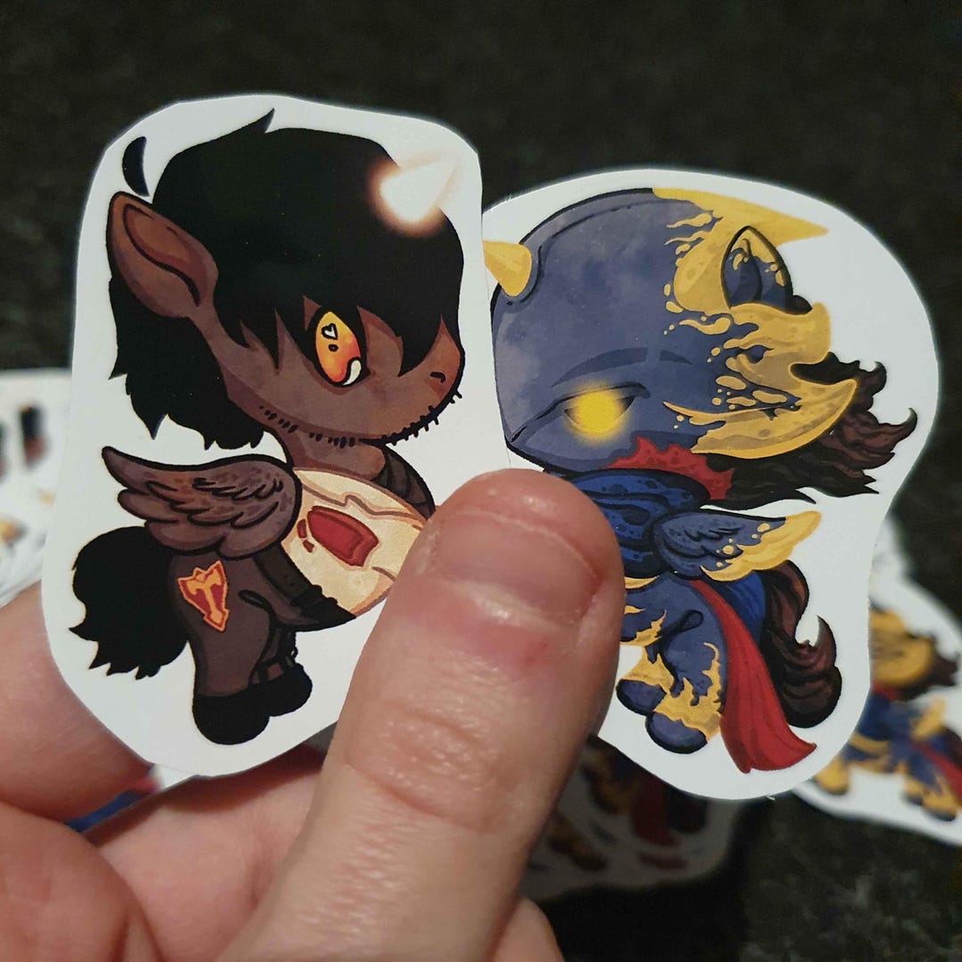 Arcane League of Legends Jayce Viktor Pony Glossy Vinyl Stickers - Etsy
