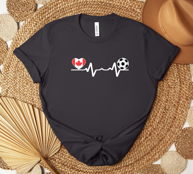 Soccer Ball Heartbeat Shirtcute Soccer Shirt for Men and Women ...