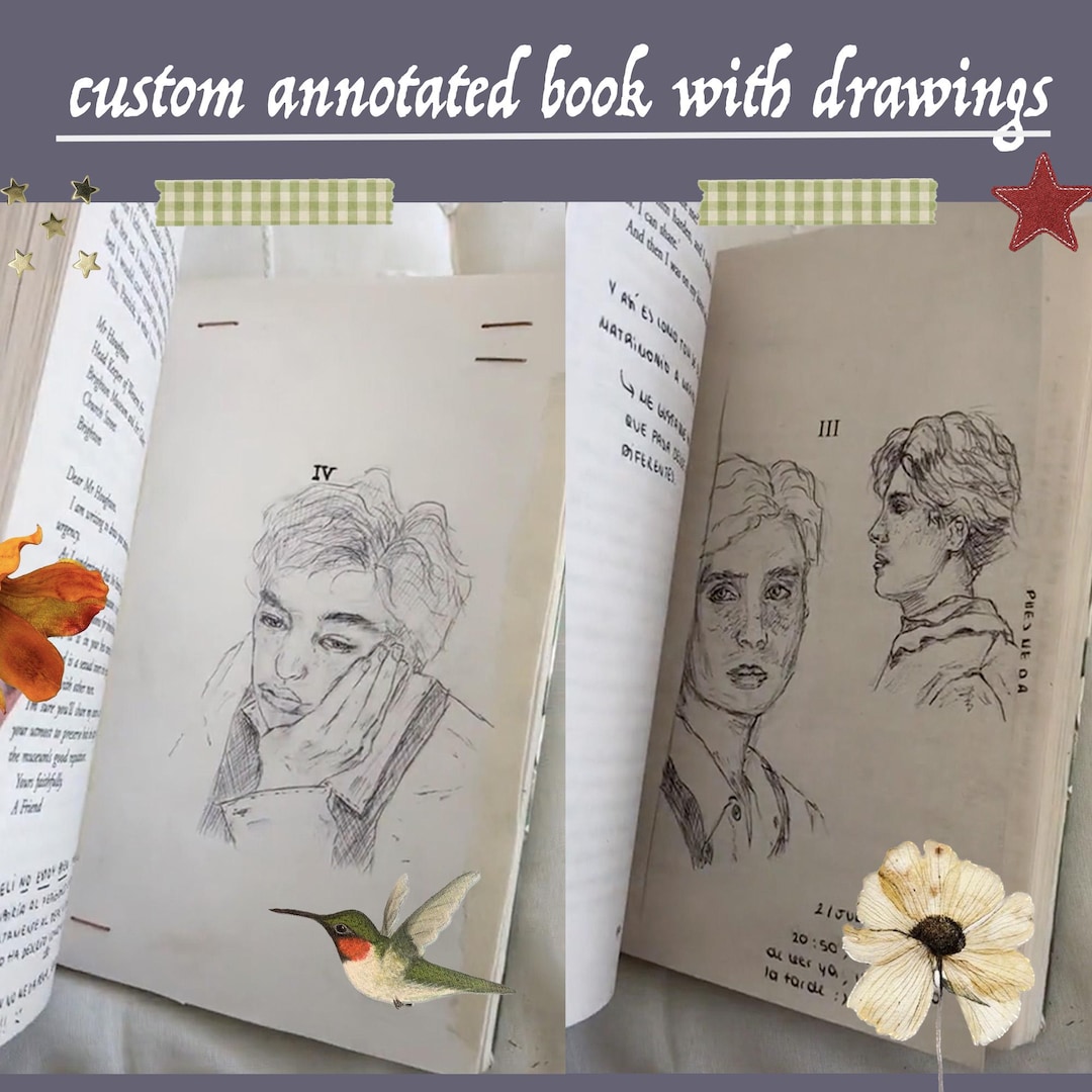 Custom Annotated Book, Annotations Books, Annotated Book of Your Choice, Annotated Book for Gift ...