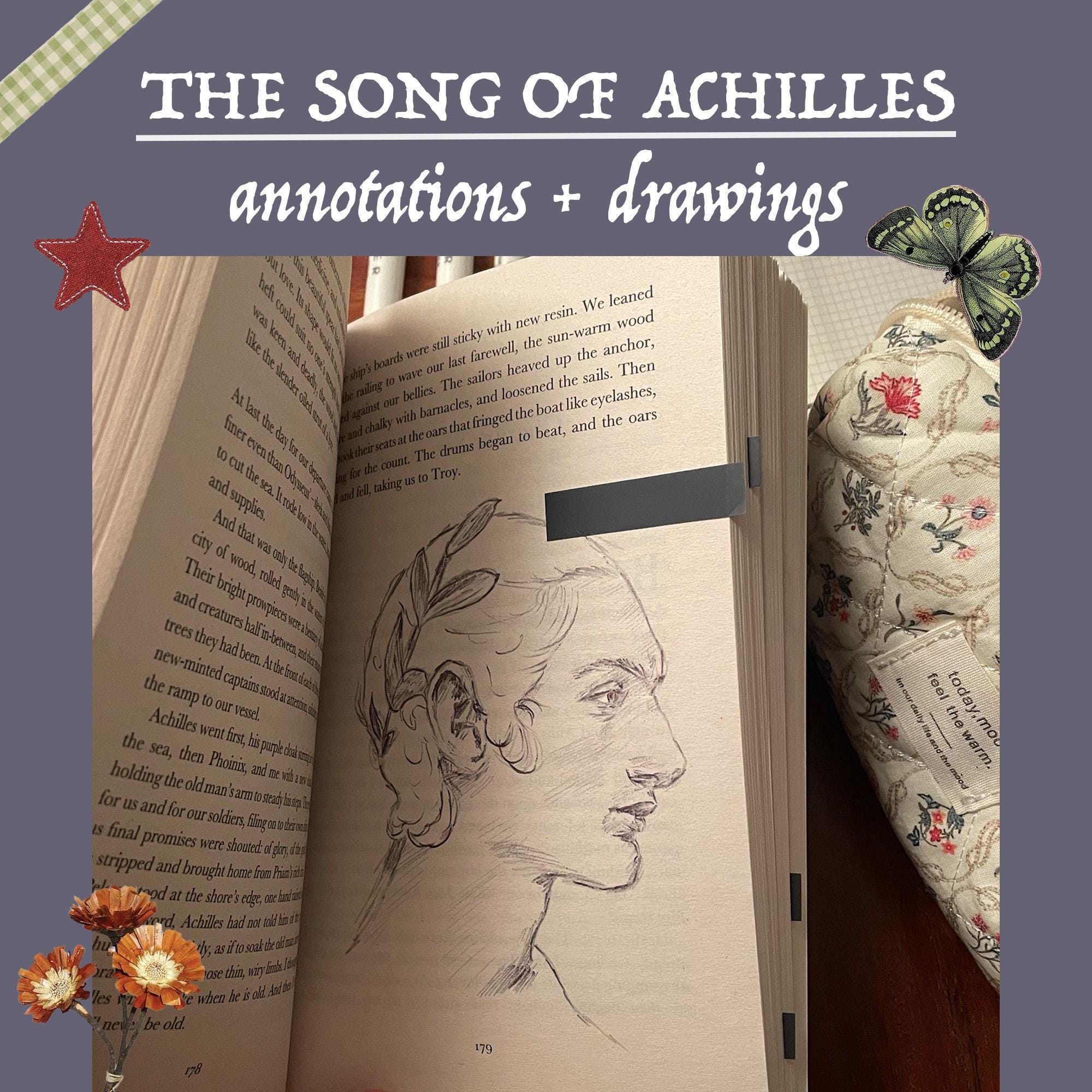 The Song of Achilles Annotated Book, Annotations Books, Annotated Book ...