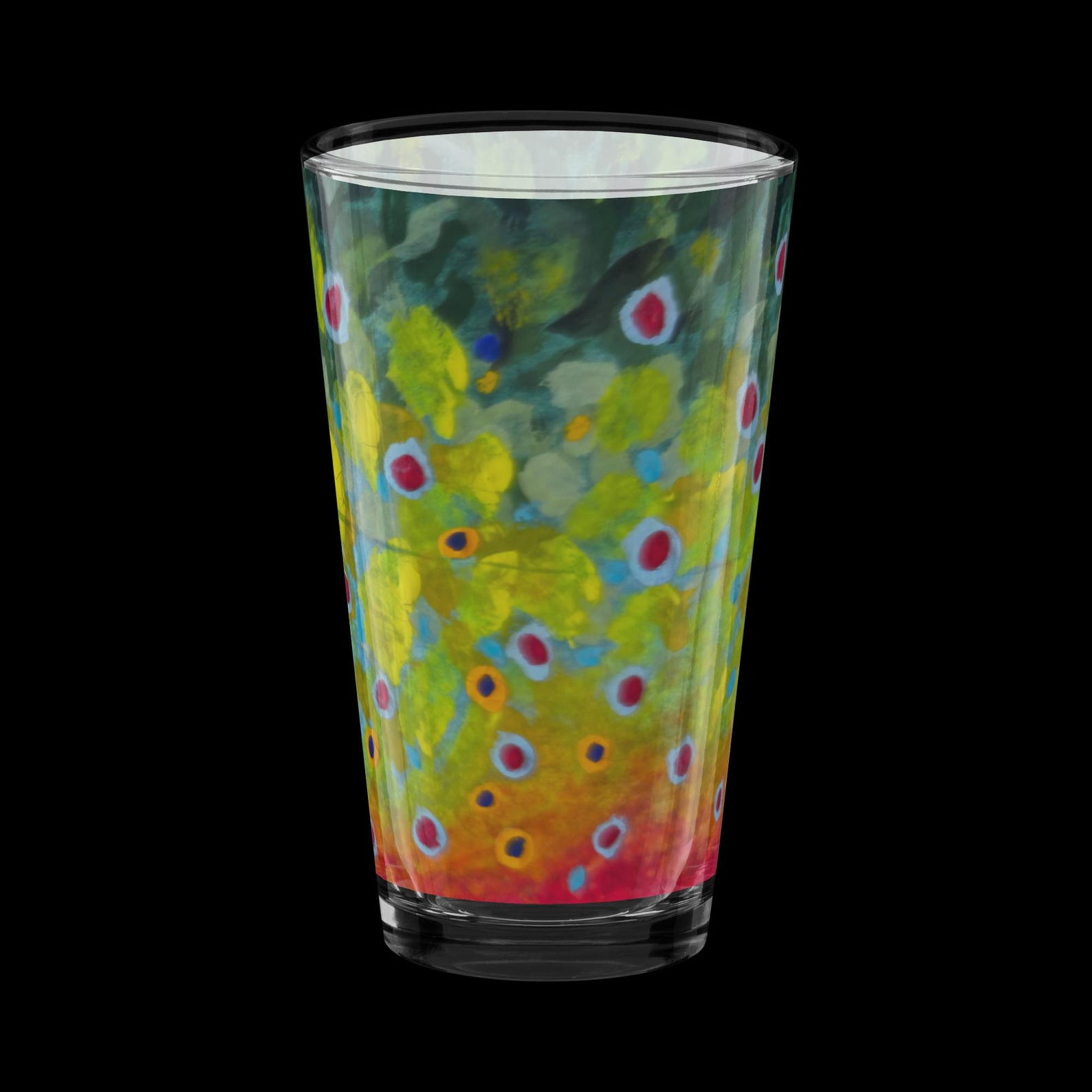 Brook Trout Beer Glass: Fly Fishing Art, 16 Oz Shaker Pint - Etsy