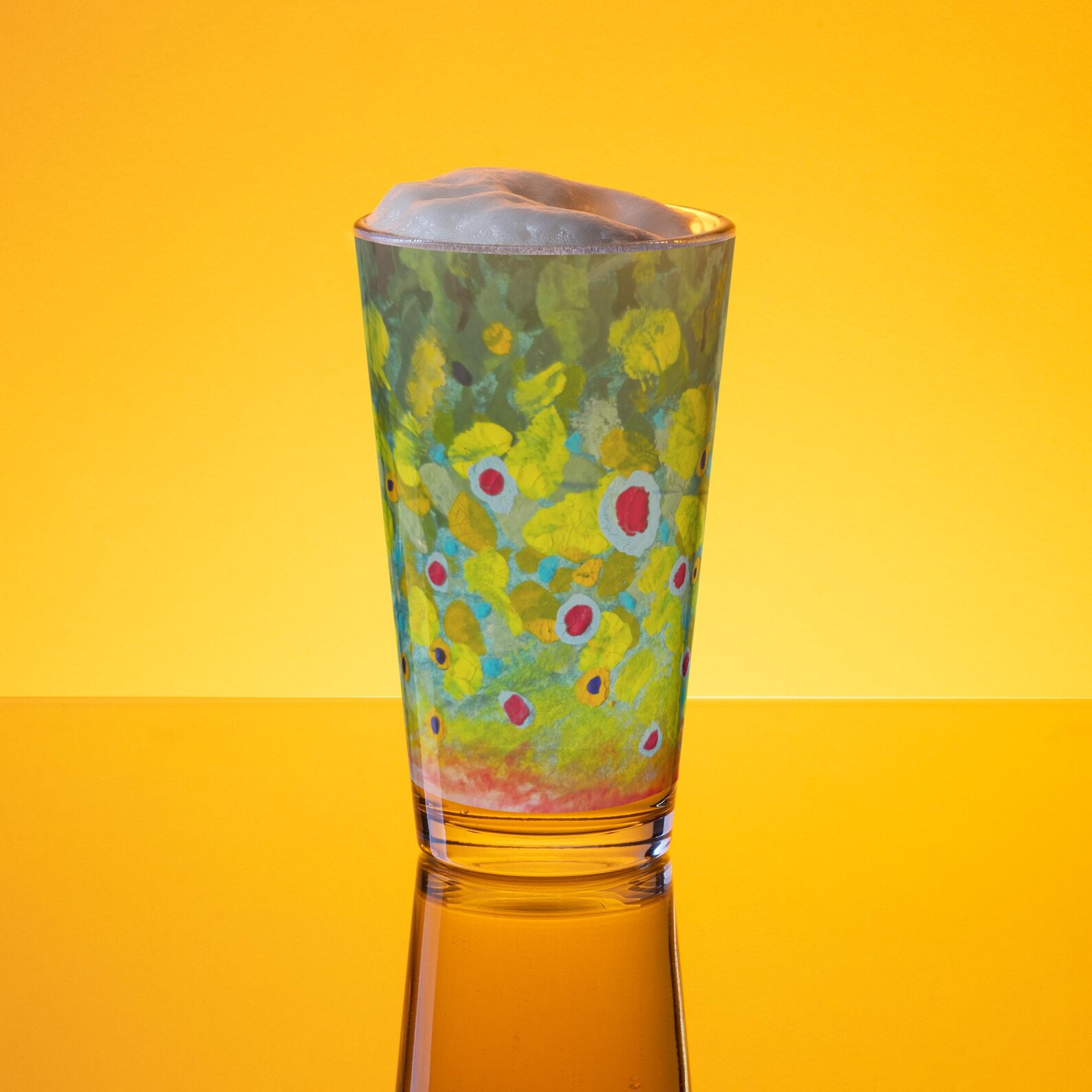 Brook Trout Beer Glass: Fly Fishing Art, 16 Oz Shaker Pint - Etsy
