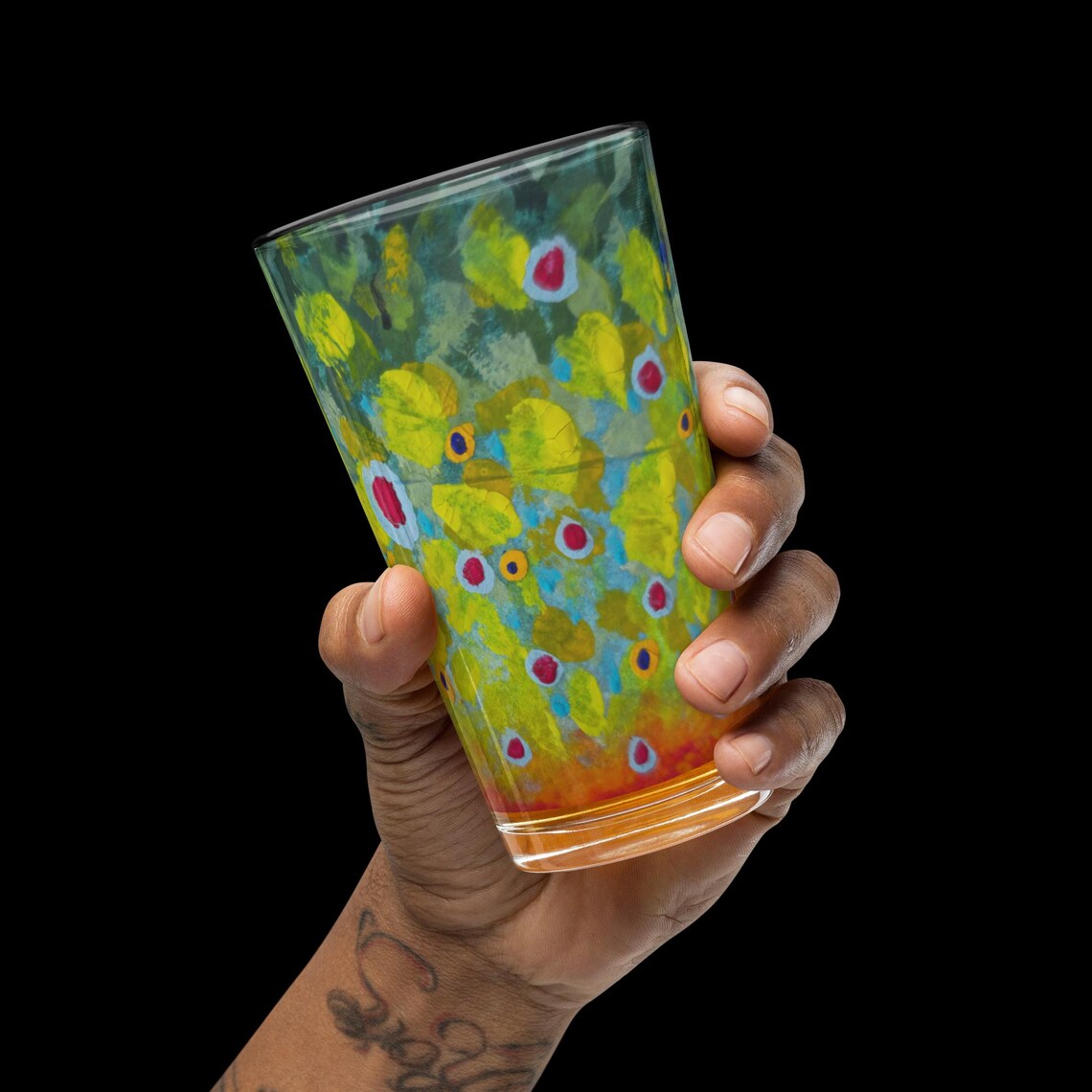 Brook Trout Beer Glass: Fly Fishing Art, 16 Oz Shaker Pint - Etsy