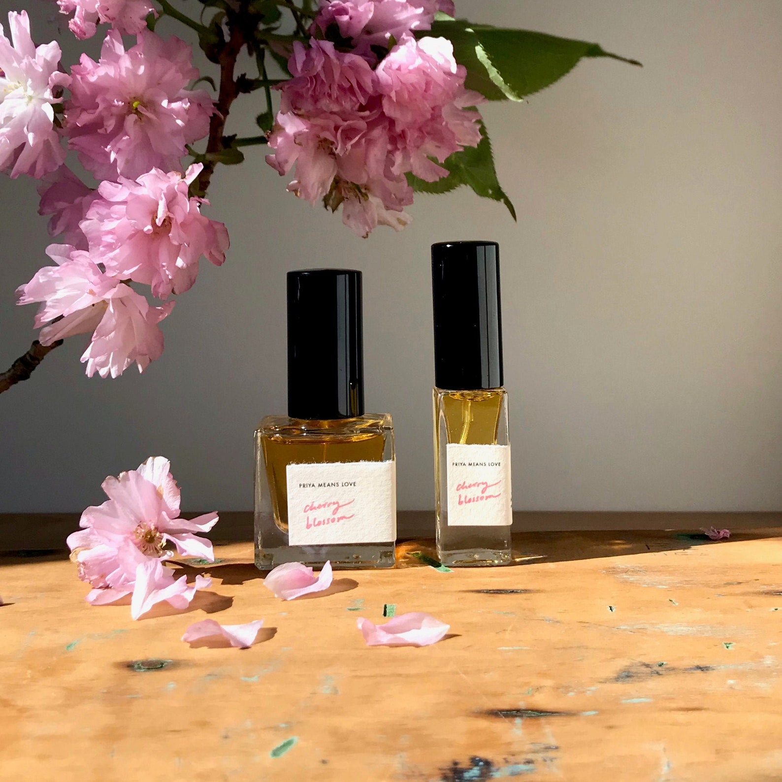 CHERRY BLOSSOM Natural Perfume Spring Floral With Rose Otto, Bitter ...