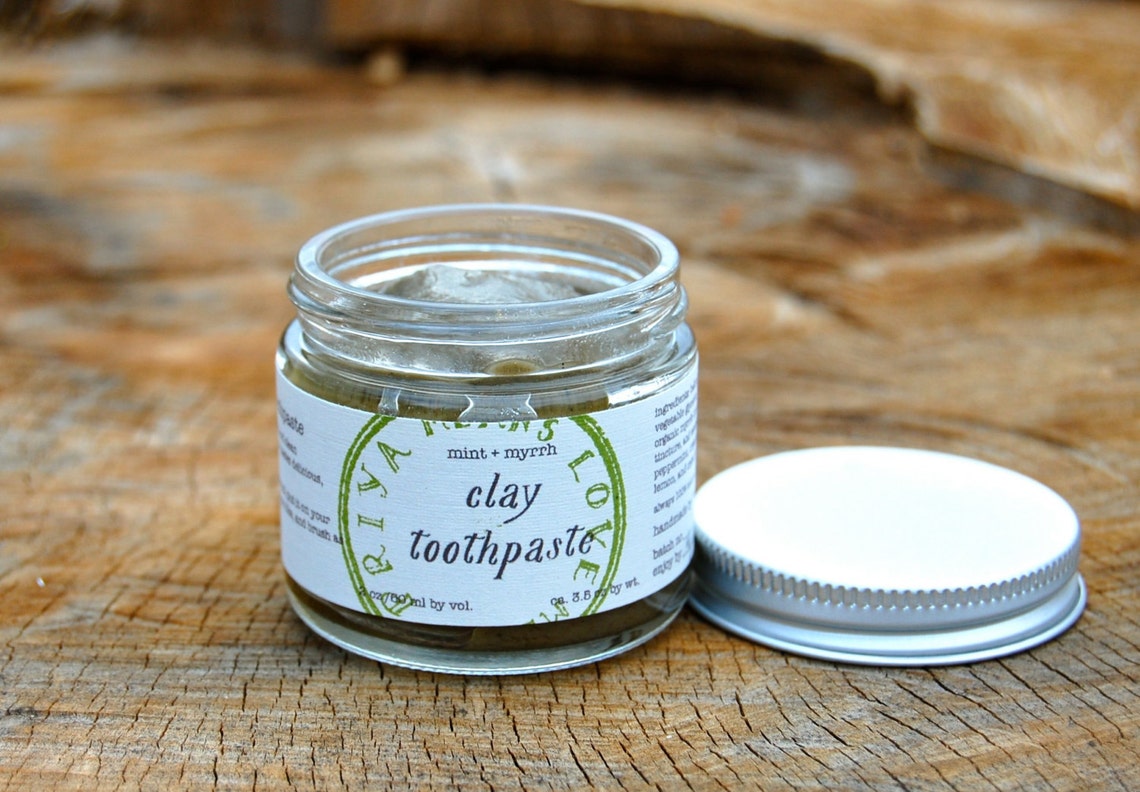 Mint Myrrh Clay Toothpaste All Natural Organic Toothpaste - Etsy
