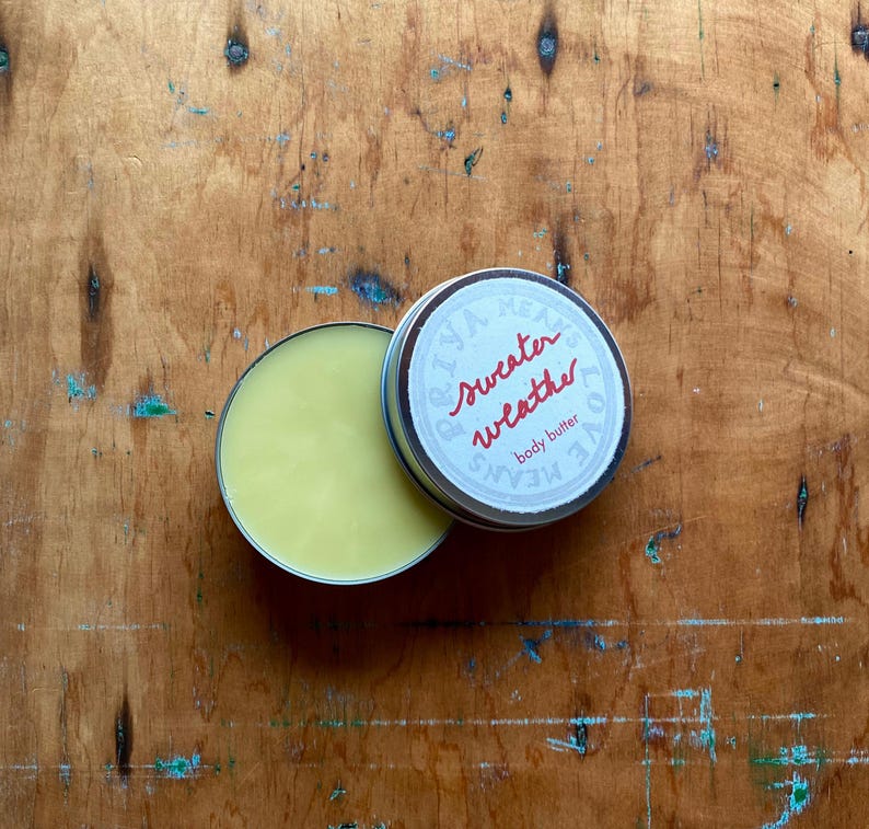 Sweater Weather Body Butter - Hinoki, Allspice, Calendula Moisturizer ...