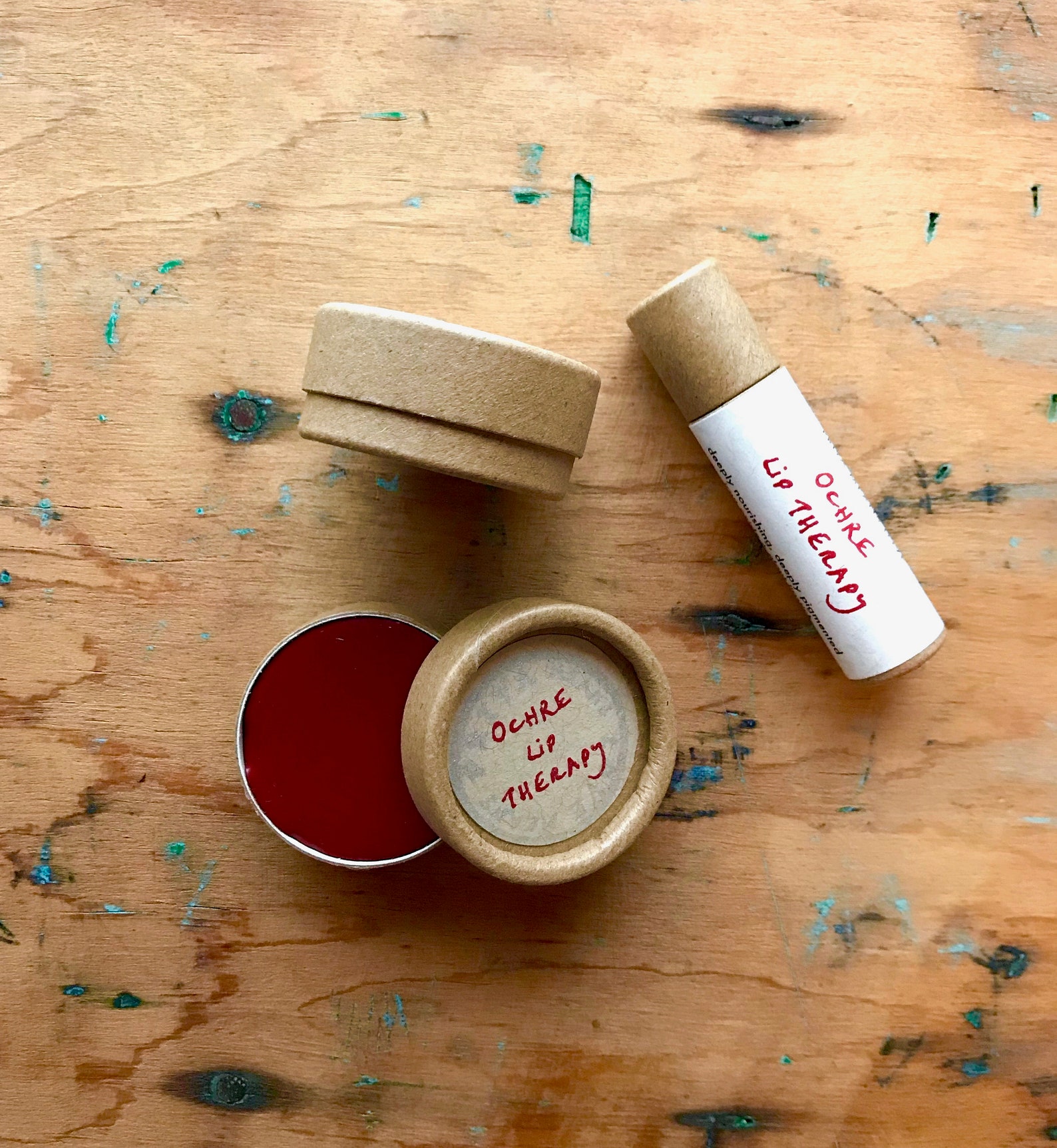 OCHRE LIP THERAPY Iron Oxide Alkanet Root Organic Lipstick - Etsy