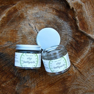 Mint + Myrrh Clay Toothpaste - All Natural, Organic Toothpaste With ...