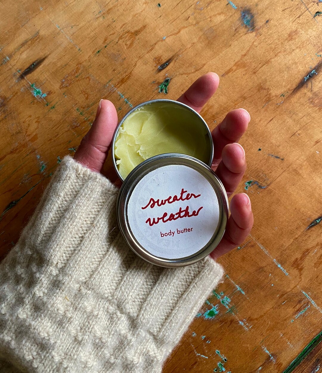 Sweater Weather Body Butter - Hinoki, Allspice, Calendula Moisturizer ...