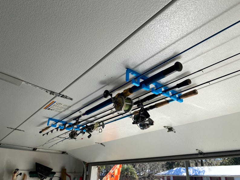 Fishing Rod Holders! Garage or Wall Mounted - Etsy