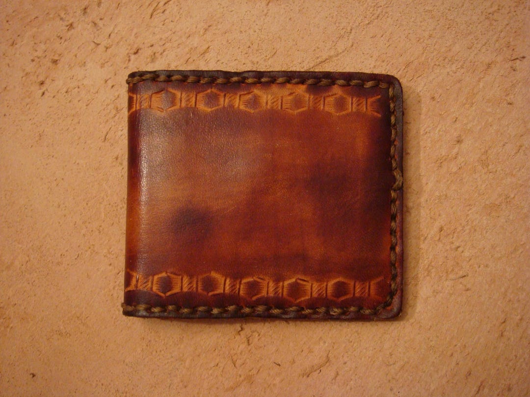 Tooled Leather Kid's Wallet - Custom Leather Kid's Wallet - Handmade ...