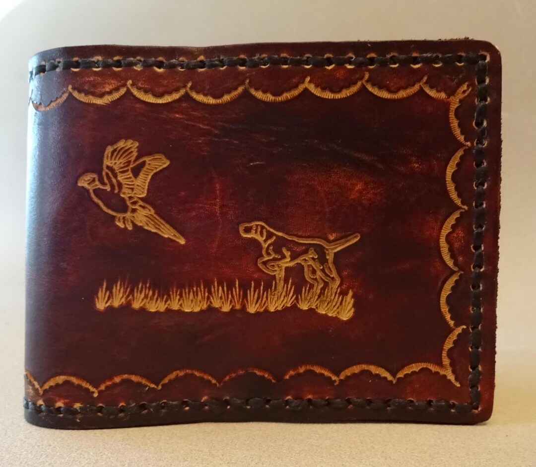 Tooled Leather Wallet - Custom Leather Wallet - Handmade Leather Wallet ...