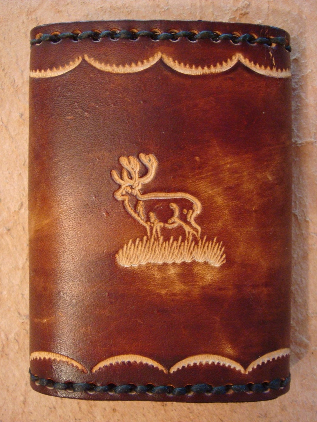 Tooled Leather Trifold Wallet - Custom Leather Trifold Wallet ...