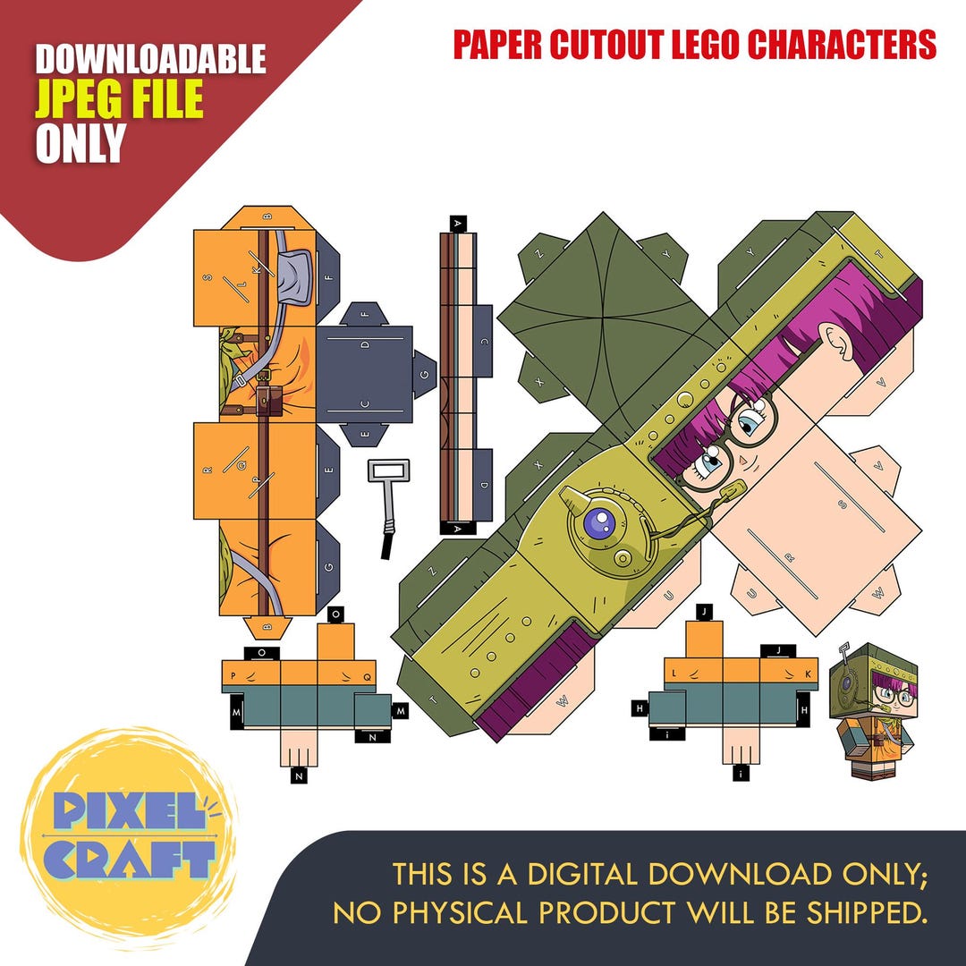 Lego-inspired Paper Cutout Box Templates for Kids Fun DIY Craft ...