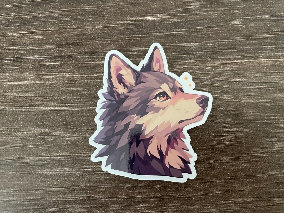 Cute Brown Dog Sticker, Cute Sticker, Laptop Sticker, Anxiety Cup ...