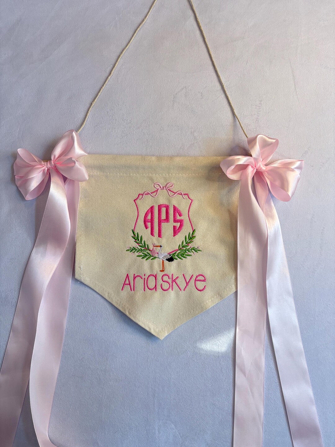 Stork Hospital Banner -nursery Banner - Custom Hospital Banner - Name ...